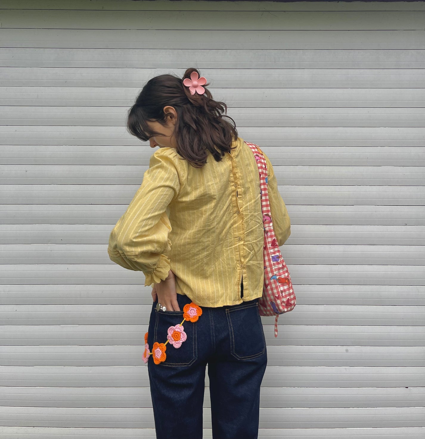 Crochet flower chain belt – IndysVintage