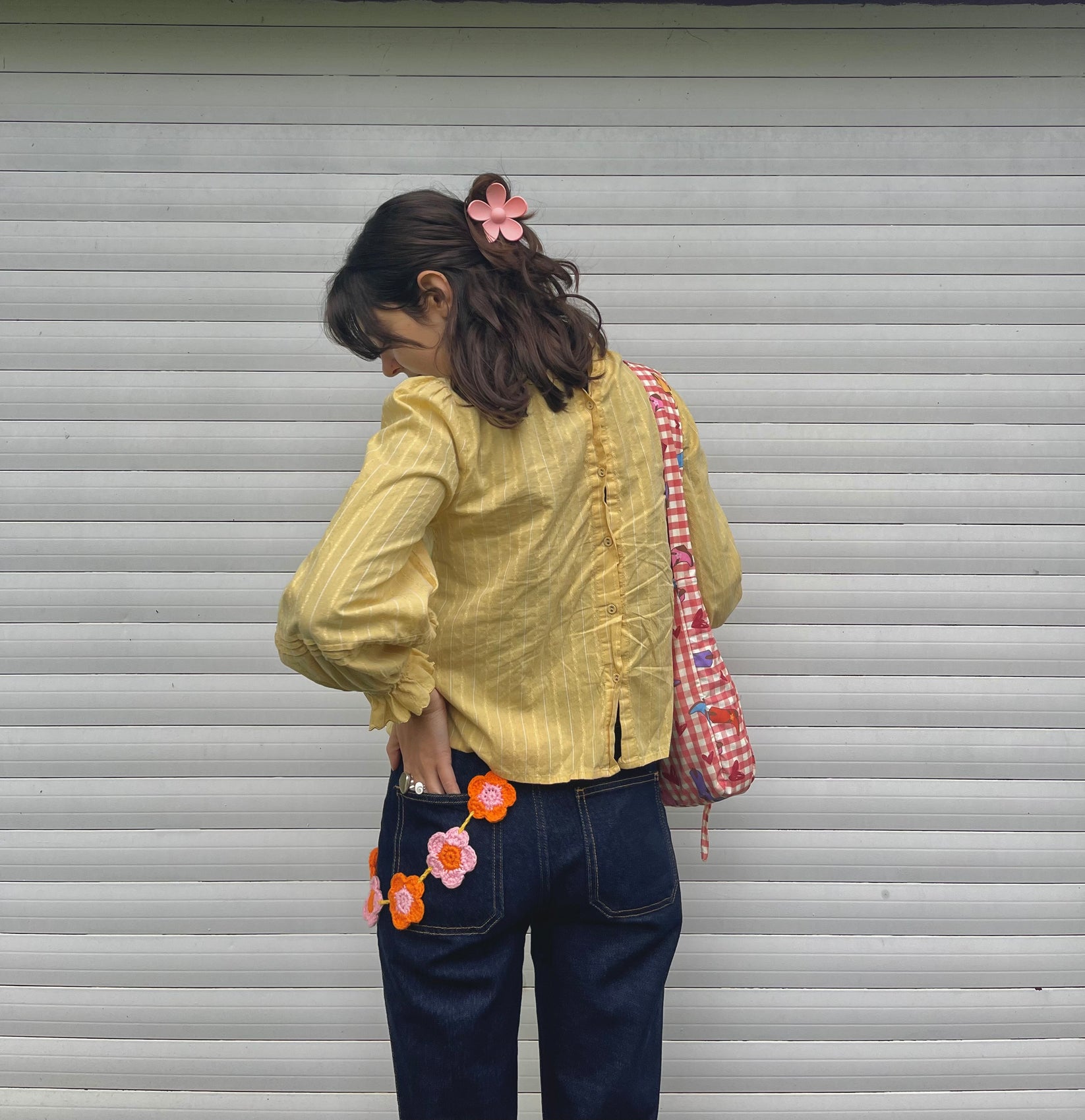 Crochet flower chain belt – IndysVintage